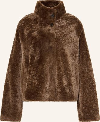 Arma Arma Lederjacke Zum Wenden braun
