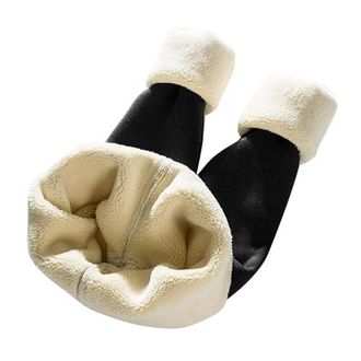 Generic Legging taille haute pour femme - Collants gainants extra &eacute;pais en laine dagneau - Pantalon dautomne et dhiver pour femme - Plus laine &eacute;paississante -