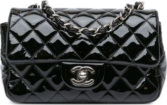 Chanel 2014-2015 mini Classic Single Flap Umhängetasche - Schwarz