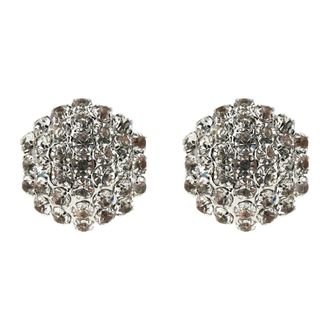 Self Portrait Femme, Accessoires, Gris, Taille: ONE Size Boucles doreilles Fleur de Cristal