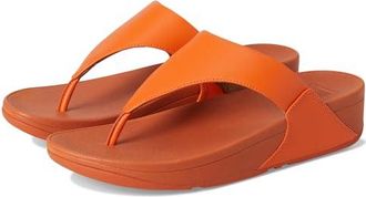 FitFlop Womens Lulu Leather Toepost Sandal, Satsuma, 36 EU