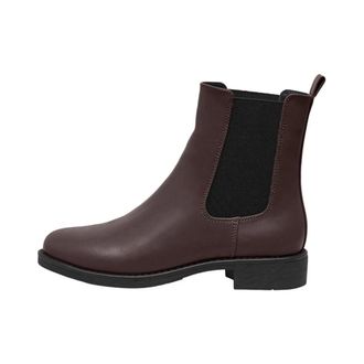 Only Only, Femme, Chaussures, Brun, Taille: 40 EU Botte en Cuir Style Bibi Femme