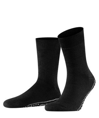 Falke Stoppersocken Homepads M Hp Wolle Baumwolle rutschhemmende Noppen 1 Paar, Schwarz Black 3000, 47-50