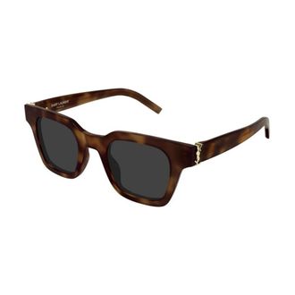 Saint Laurent Rechteckige Sonnenbrille - - Accessories - unisex - Braun - 47 MM