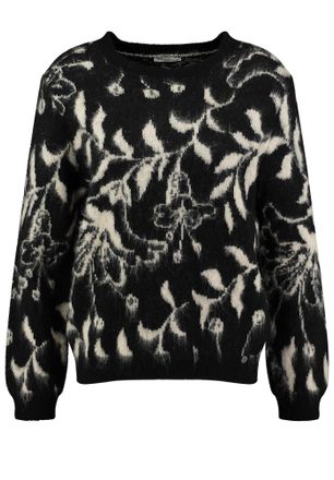 Key Largo Key Largo Damen Plant Round Pullover, Black (1100), Small