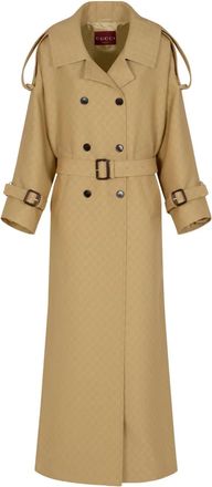 Gucci Zweireihiger Trenchcoat - Braun