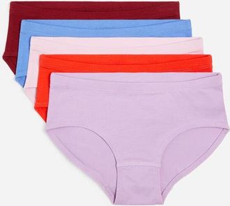 Arket Slips Aus Baumwolljersey 5er-Set -Rot