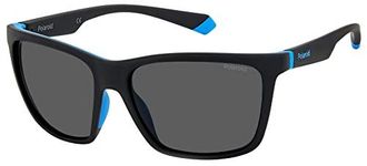Polaroid Pld 2126/s OY4/M9 BLACK AZURE Sunglasses Mens Acetate, Standard, 58