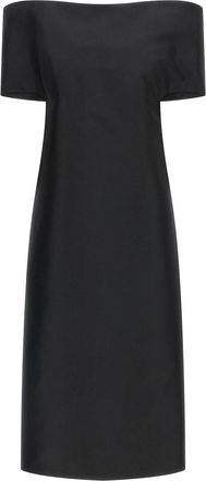 Jil Sander Robe Au Genou - Noir