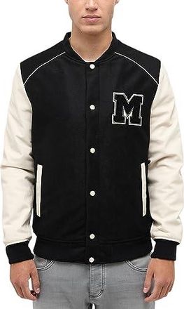 Mustang Jeans Veste universitaire pour homme, Noir, 3XL
