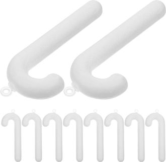 Cabilock 10 St&uuml;ck Weihnachtsdeko zum Aufh&auml;ngen Schaumstoff Zuckerstangen Anh&auml;nger 10cm Weihnachtsbaumschmuck Langlebig Festliche H&auml;ngedekoration f&uuml;r Zuhause Ga