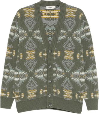 Altea cardigan boutonné à motif - Vert