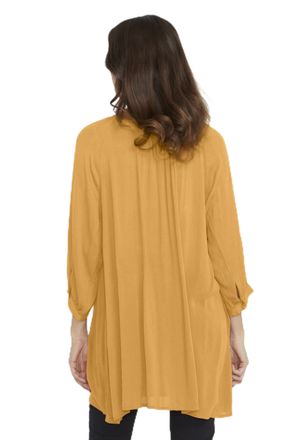 Kaffe Kaffe Damen Kaffe Womens Tunic Blouse Longline Long Sleeves Blouse, Golden Apricot, 40