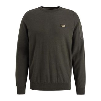 PME Legend Klassischer amerikanischer R-Neck Strickpullover - - Knitwear - Herren - Gr&uuml;n - 2XL