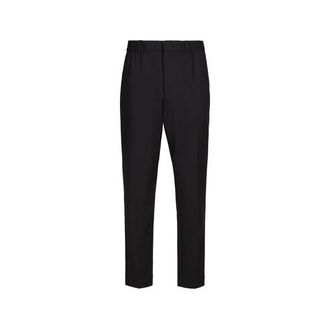 Nn.07 Pantalon droit en coton m&eacute;lang&eacute;