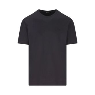 Ermenegildo Zegna Homme, Tops, Bleu, Taille: L T-shirt &agrave; Col Rond