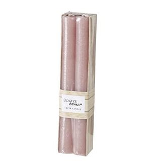 Boltze Melia Stabkerze paraffin hellrosa 20 cm 4tlg