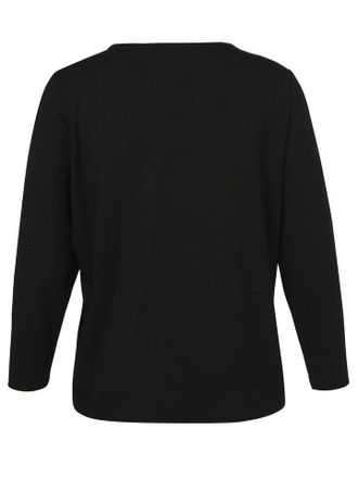 Via Appia Due Sweatshirt (1-tlg) mit silbernen, aufgen&auml;hten Pailletten