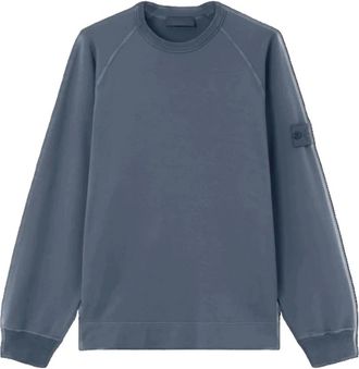 Stone Island Homme, Sweatshirts et sweats &agrave; capuche, Bleu, Taille: XL Ghost Piece Crewneck SweaT-shirt