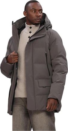 KRAKATAU Cassini Quilted Parka Qm597 - - Coats - Herren - Grau - 2XL
