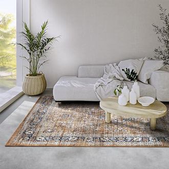 Hanse Home Freundin Home Collection Aurora Teppich - Klassischer Orient Vintage Kurzflor Teppich - Orientalischer Wohnzimmerteppich für Schlafzimmer, Esszimmer, 