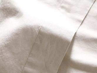 Univers D&eacute;cor UNIVERSDECOR - Bettlaken Palace aus reiner Baumwolle, gef&auml;rbt, 63 F&auml;den/cm&sup2; S&uuml;dwind, flach (270 x 290 cm, Kingsize-Bett, Natur)