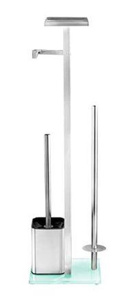 WENKO Stand WC-Garnitur Debar mit Ablage Edelstahl