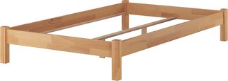 Erst-Holz Futonbett Einzelbett Natur 120x200 Bettrahmen Buche-Bettgestell massiv ohne Zubeh&ouml;r 60.84-12 oR