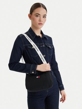 Tommy Jeans Handtasche Tommy Jeans Tjw Ess Daily Shoulder Bag AW0AW18463 Schwarz