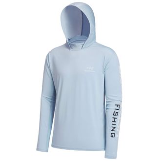Bassdash Herren Kapuzenpullover Shirt Sonnenschutz UPF50+ UV Pullover Langarm Hoodie f&uuml;r Angeln Rash Guard