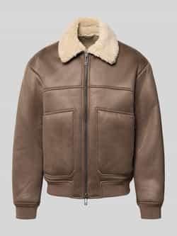 A|X Armani Exchange Blouson in Leder-Optik mit Zweiwege-Rei&szlig;verschluss