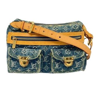 Louis Vuitton Pre-owned Monogram Denim Schultertasche - - Pre-owned - Damen - Blau - ONE SIZE