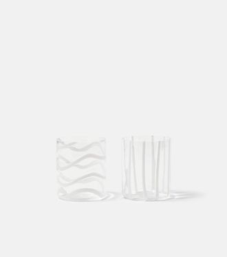 NasonMoretti Set Cyrcus aus zwei Tumbler-Gl&auml;sern