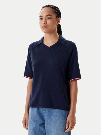 Tommy Hilfiger Poloshirt WW0WW45694 Dunkelblau Regular Fit