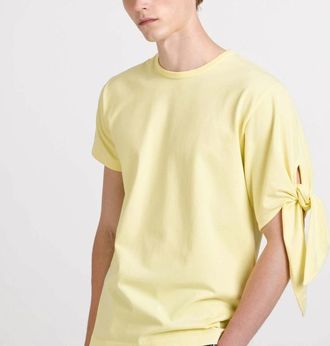 J.W.Anderson Yellow T-shirt with knotted sleeve
