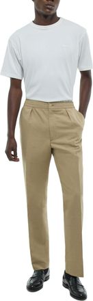 Fursac Pantalon &eacute;lastiqu&eacute; en toile coton et lin - Taille XL - Homme