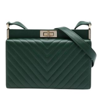 Chanel Pre-owned Gesteppte Lammleder Umh&auml;ngetasche - - Pre-owned - Damen - Gr&uuml;n - ONE SIZE