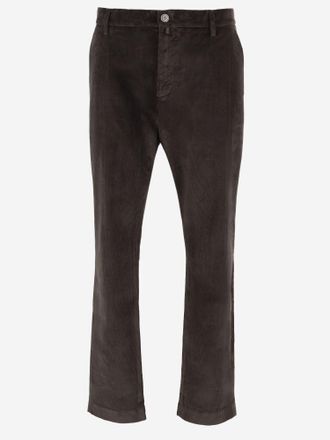 Jacob Cohen Pantalon en velours de coton extensible