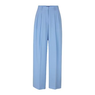 Windsor Hellblaue Crepe Hose - - Trousers - Damen - Blau - XS