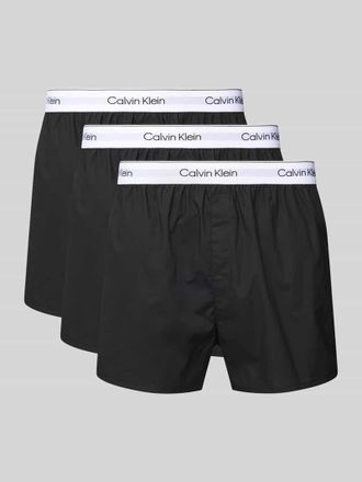 Calvin Klein Underwear Boxershorts mit elastischem Logo-Bund im 3er-Pack