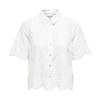 Only Only, Femme, Blouses et Chemises, Blanc, Taille: 40 FR Valais S/S Shirt