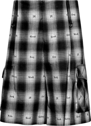 John Richmond Homme, Shorts, Noir, Taille: L Bermuda motivo grafico