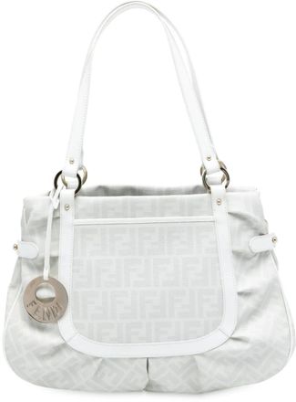 Fendi Shopper - Large Zucca Spalmati Chef Shopper Tote - Gr. unisize - in Wei&szlig; - f&uuml;r Damen
