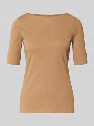 Lauren Ralph Lauren T-Shirt mit geripptem U-Boot-Ausschnitt Modell JUDY