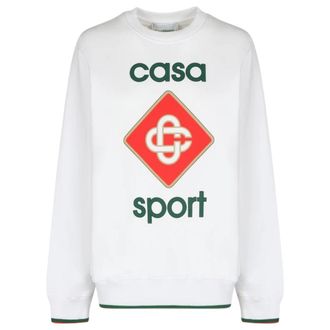 Casablanca Bold Casa Sport Logo Wei&szlig;es Sweatshirt