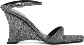 Diesel Femme, Chaussures, Noir, Taille: 38 EU Amber Wedge Sandal