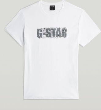 G-Star Logo Tee - Wei&szlig; - Herren