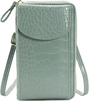 Generic Sac portefeuille en cuir synth&eacute;tique pour femme avec bandouli&egrave;re - Style d&eacute;contract&eacute; - Pour le shopping, les vacances, les cartes, les esp&egrave;ces, fermet
