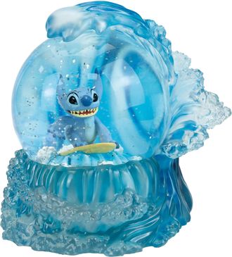 Enesco Disney Showcase Collection Stitch Surfing Waterball, Height 15cm