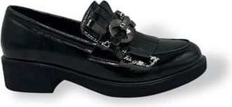 Cinzia Soft Femme Chaussures CI2051001 Mocassin en Peinture, Noir, 40 EU